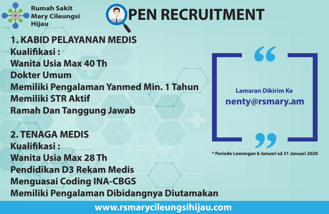 Karir - Rumah Sakit Mary Cileungsi Hijau