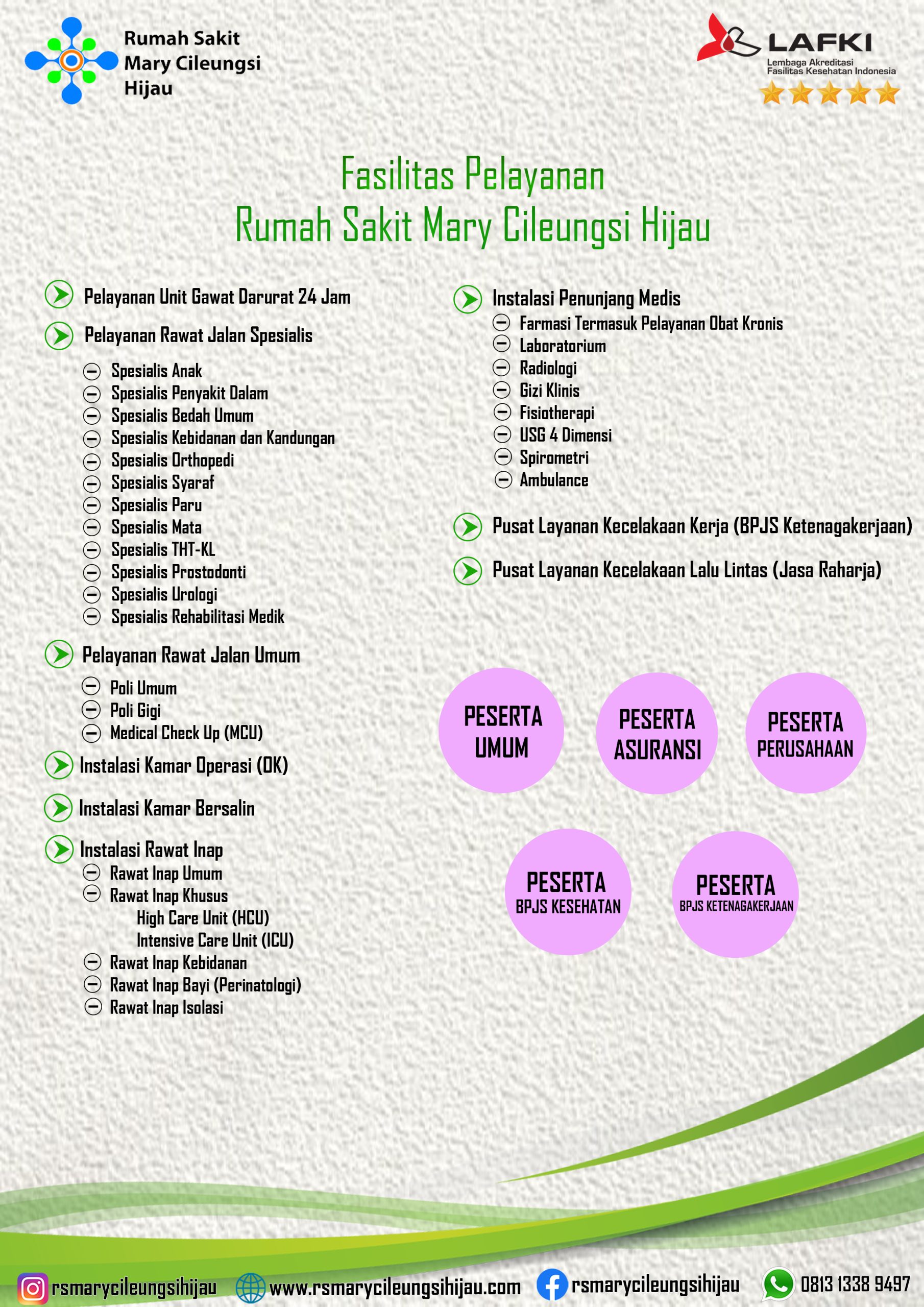 Rumah Sakit Mary Cileungsi Hijau - Peduli Kesehatan Masyarakat